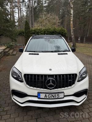 White Mercedes-Benz GLS 350 2013 in Riga, with an engine capacity of 3.00 L and mileage of 0 thousand km for 27000 €, photo 5 on AUTOMOTO.COM.LV