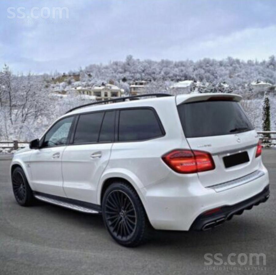 White Mercedes-Benz GLS 350 2013 in Riga, with an engine capacity of 3.00 L and mileage of 0 thousand km for 27000 €, photo 12 on AUTOMOTO.COM.LV