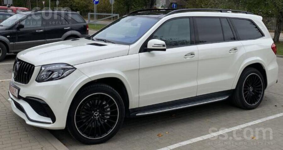 White Mercedes-Benz GLS 350 2013 in Riga, with an engine capacity of 3.00 L and mileage of 0 thousand km for 27000 €, photo 13 on AUTOMOTO.COM.LV