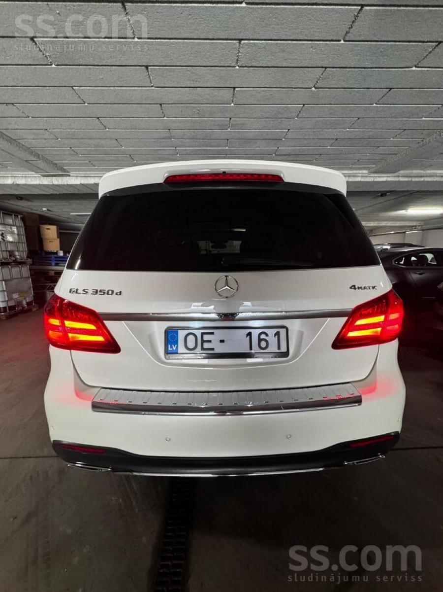 Balts Mercedes-Benz GLS 350 2017 Rīga, ar dzinēja tilpumu 3.00 L un nobraukumu 266 tūkst. km par 35200 €, foto 1 vietnē AUTOMOTO.COM.LV