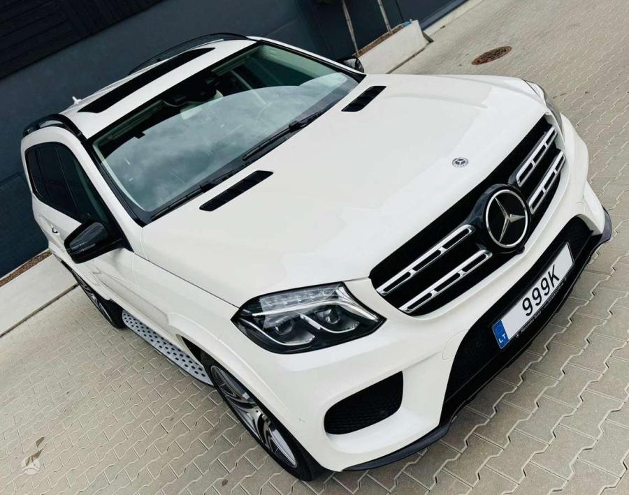 Balts Mercedes-Benz GLS 350 2018 Šauļi, ar dzinēja tilpumu 2.99 L un nobraukumu 202 tūkst. km par 38499 €, foto 4 vietnē AUTOMOTO.COM.LV