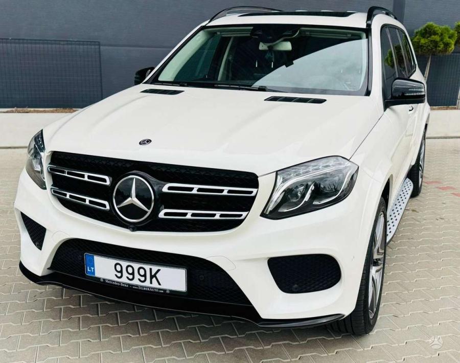 Balts Mercedes-Benz GLS 350 2018 Šauļi, ar dzinēja tilpumu 2.99 L un nobraukumu 202 tūkst. km par 38499 €, foto 5 vietnē AUTOMOTO.COM.LV