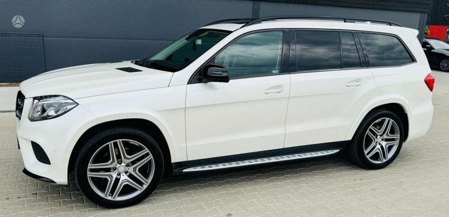 Balts Mercedes-Benz GLS 350 2018 Šauļi, ar dzinēja tilpumu 2.99 L un nobraukumu 202 tūkst. km par 38499 €, foto 7 vietnē AUTOMOTO.COM.LV