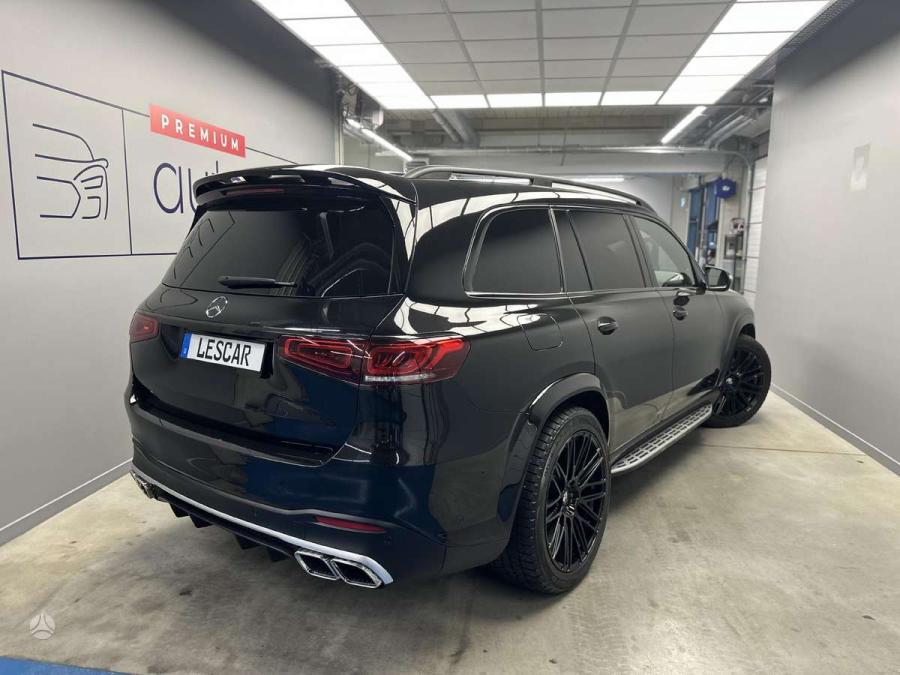 Melns Mercedes-Benz GLS 400 2020 Viļņa, ar dzinēja tilpumu 2.93 L un nobraukumu 90 tūkst. km par 80000 €, foto 2 vietnē AUTOMOTO.COM.LV