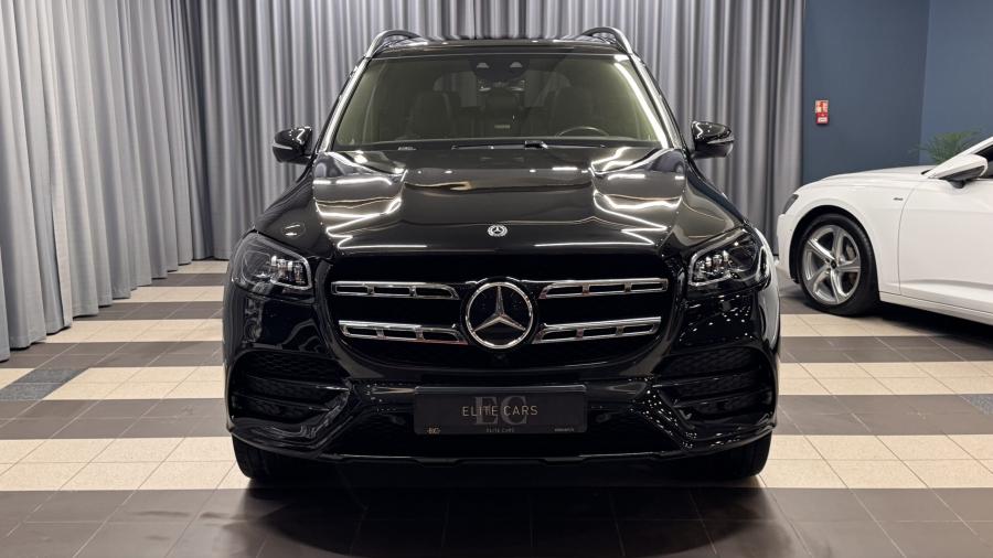 Melns Mercedes-Benz GLS 400 2020 Rīga, ar dzinēja tilpumu 3.00 L un nobraukumu 125 tūkst. km par 62990 €, foto 1 vietnē AUTOMOTO.COM.LV