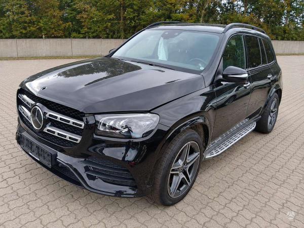 Black Mercedes-Benz GLS 400 2020 in Kaunas, with an engine capacity of 2.93 L and mileage of 172 thousand km for 44999 €, photo 5 on AUTOMOTO.COM.LV