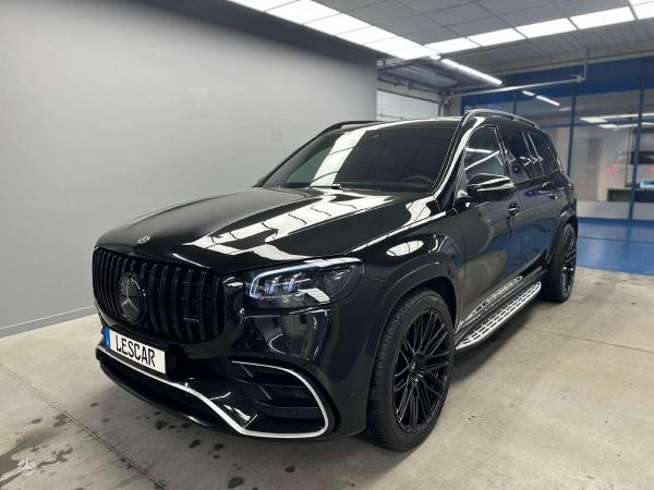 Black Mercedes-Benz GLS 400 2021 in Vilnius, with an engine capacity of 2.93 L and mileage of 90 thousand km for 87500 €, photo 4 on AUTOMOTO.COM.LV