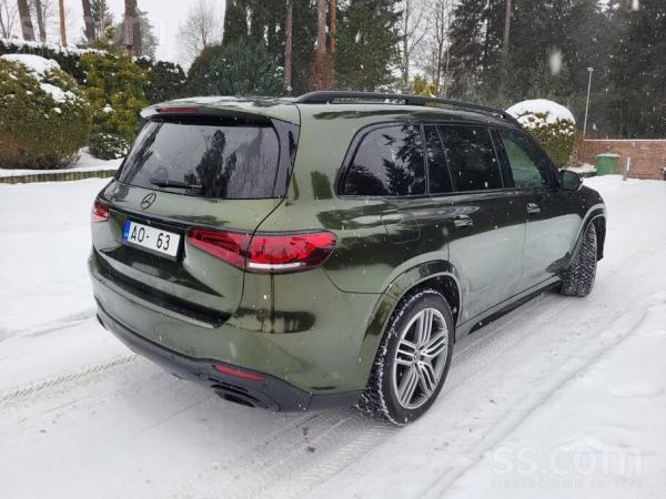 Зеленый Мерседес ГЛС 400 2020 в Огре, объемом двигателя 3.00 л и пробегом 77 тыс. км за 84900 €, фото 4 на AUTOMOTO.COM.LV