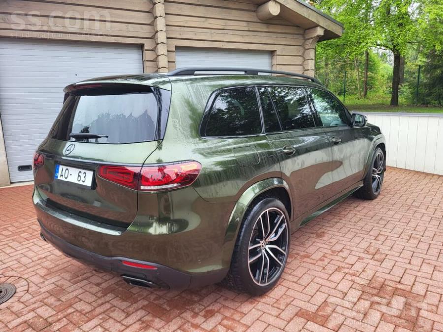 Zaļš Mercedes-Benz GLS 400 2020 Ogre, ar dzinēja tilpumu 3.00 L un nobraukumu 80 tūkst. km par 79900 €, foto 4 vietnē AUTOMOTO.COM.LV