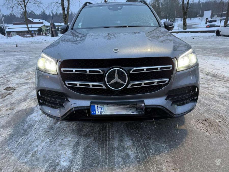 Grey Mercedes-Benz GLS 400 2020 in Alytus, with an engine capacity of 3.00 L and mileage of 94 thousand km for 66900 €, photo 2 on AUTOMOTO.COM.LV