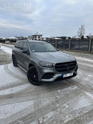 Серый Мерседес ГЛС 400 2020 в Рига, объемом двигателя 3.00 л и пробегом 138 тыс. км за 67500 €, фото 7 на AUTOMOTO.COM.LV