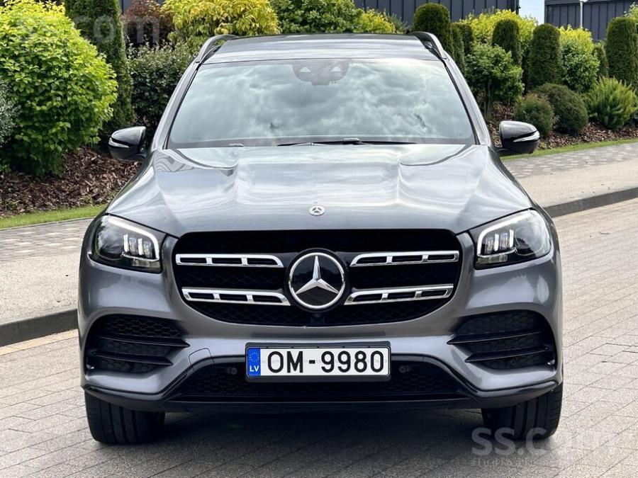Серый Мерседес ГЛС 400 2020 в Рига, объемом двигателя 3.00 л и пробегом 99 тыс. км за 66750 €, фото 10 на AUTOMOTO.COM.LV