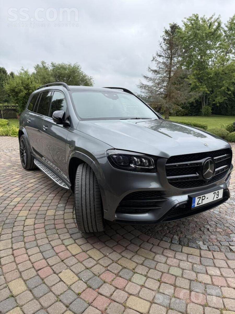 Grey Mercedes-Benz GLS 400 2020 in Riga, with an engine capacity of 3.00 L and mileage of 147 thousand km for 67500 €, photo 3 on AUTOMOTO.COM.LV