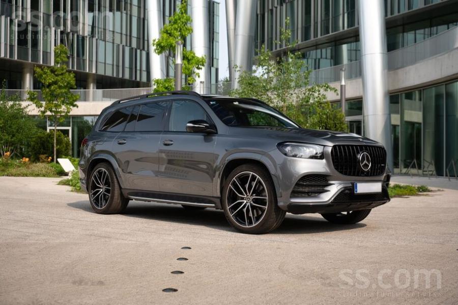 Pelēks Mercedes-Benz GLS 400 2021 Rīga, ar dzinēja tilpumu 3.00 L un nobraukumu 150 tūkst. km par 74900 €, foto 2 vietnē AUTOMOTO.COM.LV