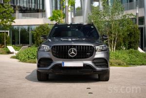 Pelēks Mercedes-Benz GLS 400 2021 Rīga, ar dzinēja tilpumu 3.00 L un nobraukumu 150 tūkst. km par 74900 €, foto 7 vietnē AUTOMOTO.COM.LV
