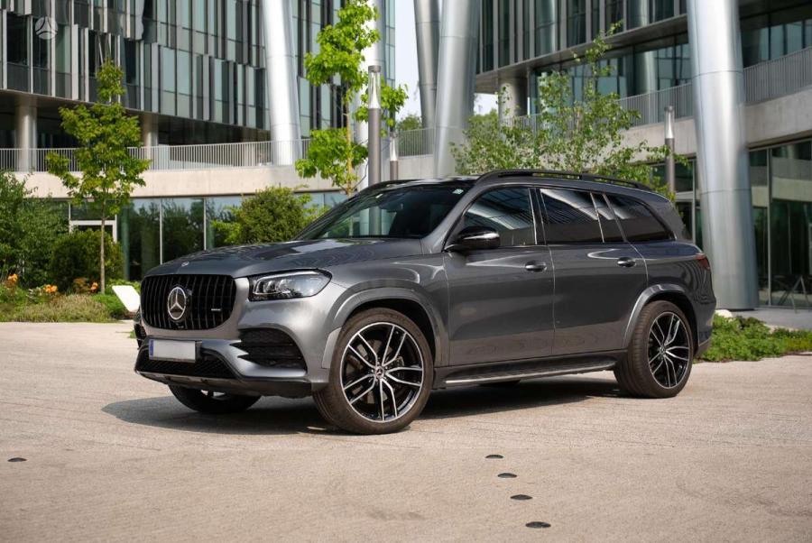 Pelēks Mercedes-Benz GLS 400 2021 Rīga, ar dzinēja tilpumu 2.93 L un nobraukumu 150 tūkst. km par 74900 €, foto 1 vietnē AUTOMOTO.COM.LV