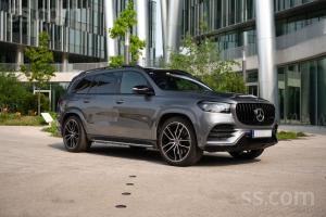 Pelēks Mercedes-Benz GLS 400 2021 Rīga, ar dzinēja tilpumu 3.00 L un nobraukumu 170 tūkst. km par 67777 €, foto 3 vietnē AUTOMOTO.COM.LV