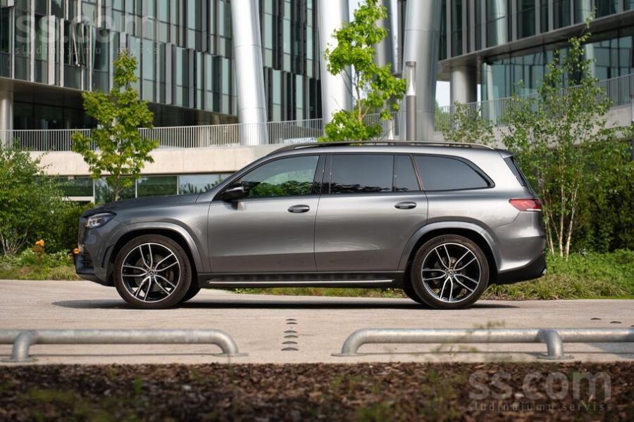 Pelēks Mercedes-Benz GLS 400 2021 Rīga, ar dzinēja tilpumu 3.00 L un nobraukumu 170 tūkst. km par 67777 €, foto 4 vietnē AUTOMOTO.COM.LV