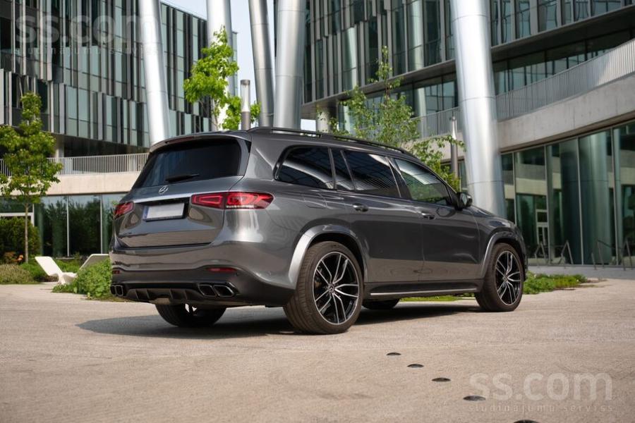 Pelēks Mercedes-Benz GLS 400 2021 Rīga, ar dzinēja tilpumu 3.00 L un nobraukumu 170 tūkst. km par 67777 €, foto 6 vietnē AUTOMOTO.COM.LV