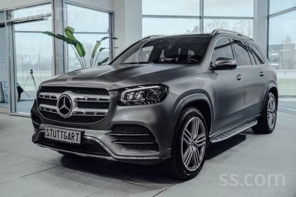Grey Mercedes-Benz GLS 400 2021 in Riga, with an engine capacity of 3.00 L and mileage of 41 thousand km for 79500 €, photo 3 on AUTOMOTO.COM.LV