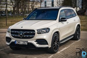 Balts Mercedes-Benz GLS 400 2020 Rīga, ar dzinēja tilpumu 3.00 L un nobraukumu 134 tūkst. km par 66990 €, foto  vietnē AUTOMOTO.COM.LV