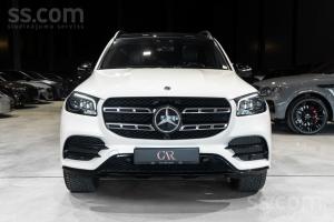 Белый Мерседес ГЛС 400 2020 в Рига, объемом двигателя 3.00 л и пробегом 116 тыс. км за 70000 €, фото 3 на AUTOMOTO.COM.LV