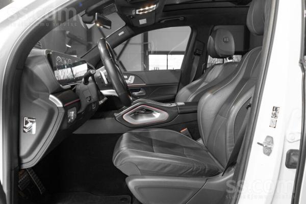 White Mercedes-Benz GLS 400 2020 in Riga, with an engine capacity of 3.00 L and mileage of 116 thousand km for 70000 €, photo 9 on AUTOMOTO.COM.LV
