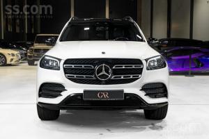 Белый Мерседес ГЛС 400 2022 в Рига, объемом двигателя 3.00 л и пробегом 89 тыс. км за 65000 €, фото 3 на AUTOMOTO.COM.LV