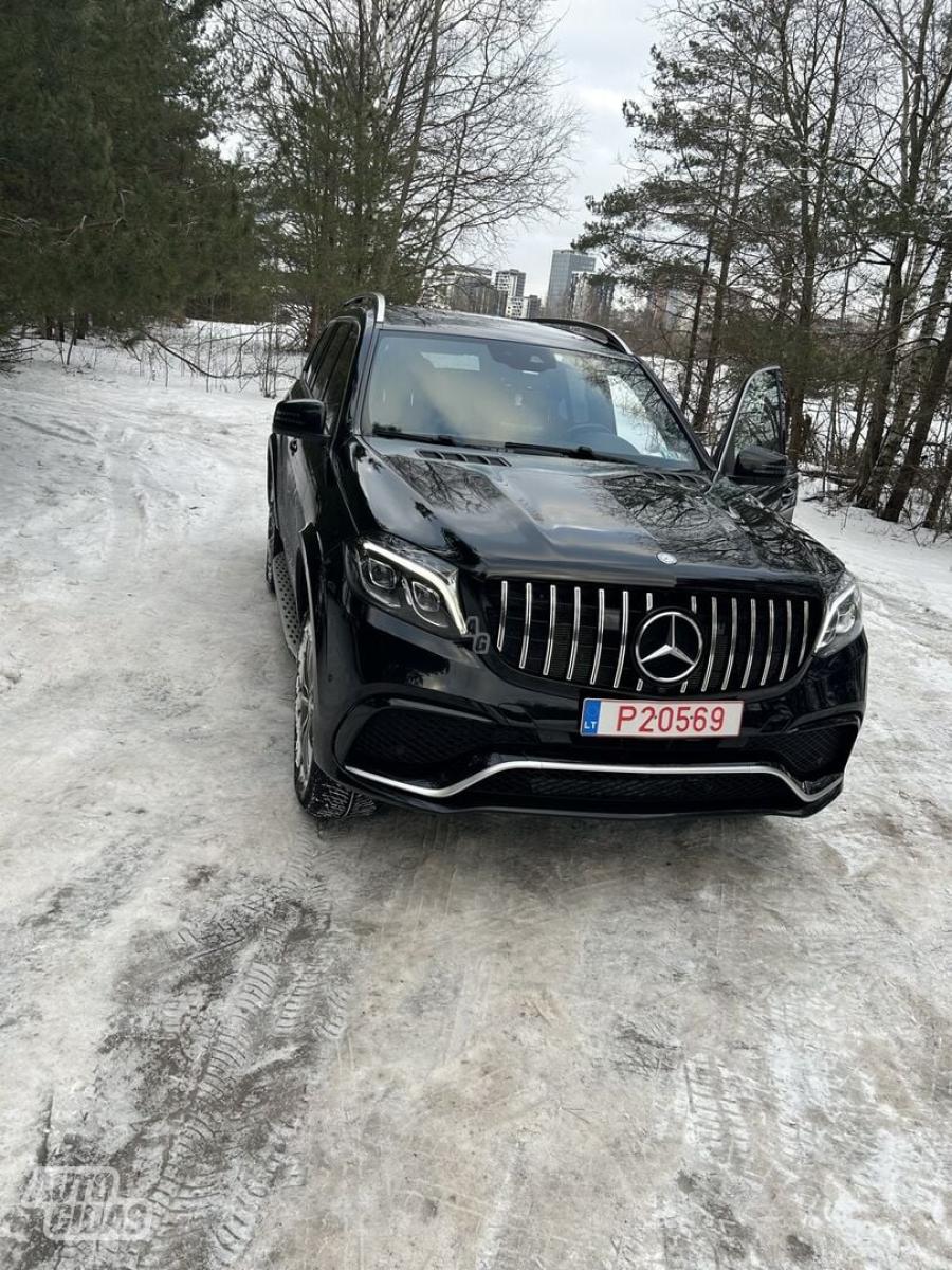 Melns Mercedes-Benz GLS 450 2017 Viļņa, ar dzinēja tilpumu 3.00 L un nobraukumu 168 tūkst. km par 28888 €, foto 9 vietnē AUTOMOTO.COM.LV
