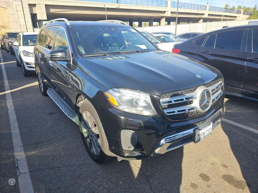Black Mercedes-Benz GLS 450 2017 in Siauliai, with an engine capacity of 0.00 L and mileage of 219 thousand km for 17800 €, photo 1 on AUTOMOTO.COM.LV