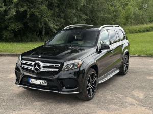 Melns Mercedes-Benz GLS 450 2017 Kauņa, ar dzinēja tilpumu 3.00 L un nobraukumu 159 tūkst. km par 25900 €, foto  vietnē AUTOMOTO.COM.LV