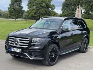 Черный Мерседес GLS 450 2019 в Рига, объемом двигателя 3.00 л и пробегом 0 тыс. км за 56450 €, фото  на AUTOMOTO.COM.LV