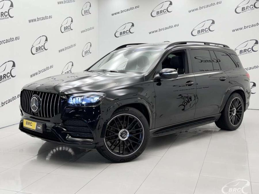 Melns Mercedes-Benz GLS 450 2020 Viļņa, ar dzinēja tilpumu 3.00 L un nobraukumu 89 tūkst. km par 61500 €, foto 1 vietnē AUTOMOTO.COM.LV