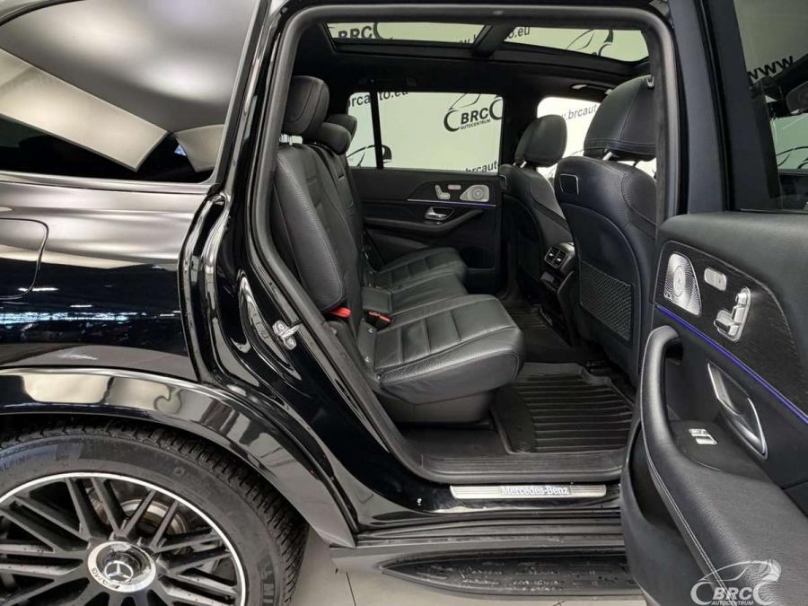 Black Mercedes-Benz GLS 450 2020 in Vilnius, with an engine capacity of 3.00 L and mileage of 89 thousand km for 59000 €, photo 12 on AUTOMOTO.COM.LV
