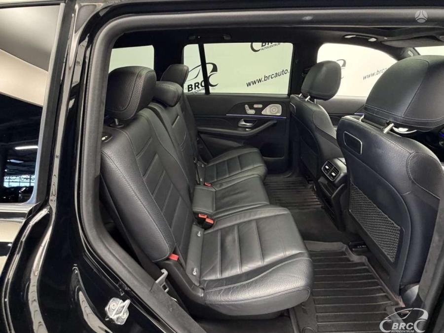 Black Mercedes-Benz GLS 450 2020 in Vilnius, with an engine capacity of 3.00 L and mileage of 89 thousand km for 59000 €, photo 13 on AUTOMOTO.COM.LV