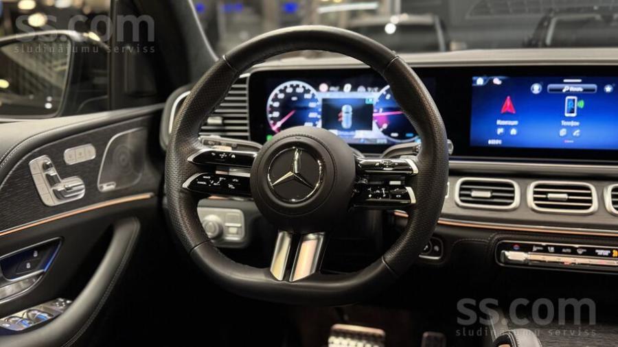 Черный Мерседес GLS 450 2025 в Рига, объемом двигателя 3.00 л и пробегом 9 тыс. км за 104990 €, фото 23 на AUTOMOTO.COM.LV