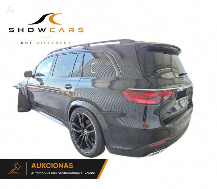 Black Mercedes-Benz GLS 450 2026 in Klaipeda, with an engine capacity of 2.99 L and mileage of 6 thousand km for 37259 €, photo 1 on AUTOMOTO.COM.LV