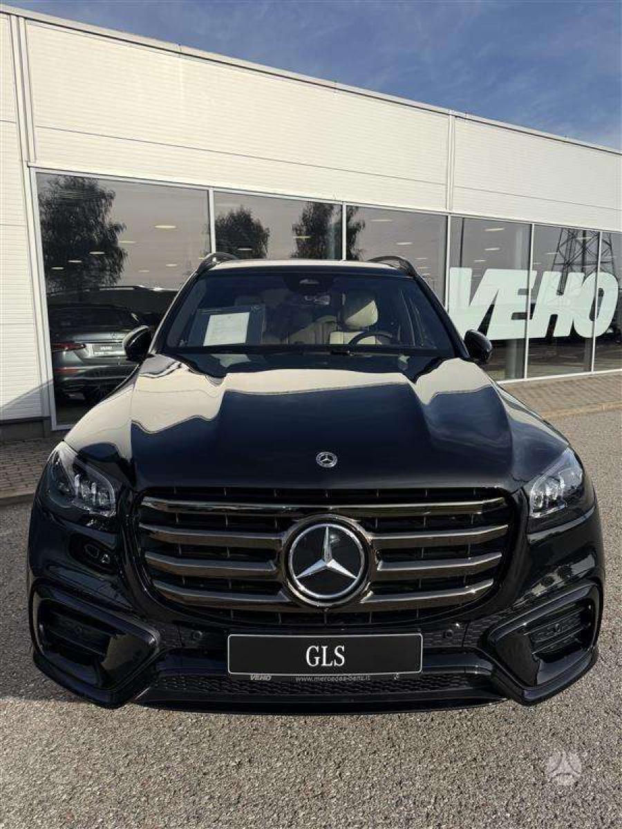 Melns Mercedes-Benz GLS 450 2026 Kauņa, ar dzinēja tilpumu 2.99 L un nobraukumu 0 tūkst. km par 119137 €, foto 3 vietnē AUTOMOTO.COM.LV