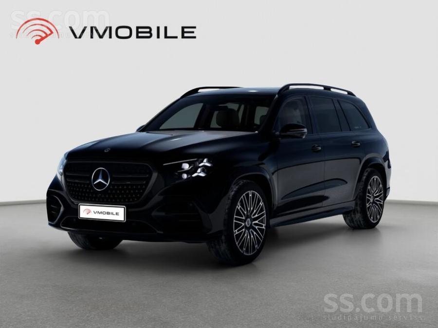 Черный Мерседес GLS 450 2026 в Рига, объемом двигателя 3.00 л и пробегом 100 тыс. км за 140690 €, фото 1 на AUTOMOTO.COM.LV