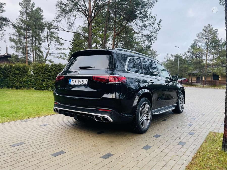 Melns Mercedes-Benz GLS 450 2020 Tallina, ar dzinēja tilpumu 3.00 L un nobraukumu 143 tūkst. km par 67000 €, foto 5 vietnē AUTOMOTO.COM.LV