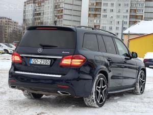 Blue Mercedes-Benz GLS 450 2017 in Riga, with an engine capacity of 3.00 L and mileage of 102 thousand km for 37000 €, photo 3 on AUTOMOTO.COM.LV