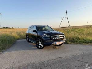 Zils Mercedes-Benz GLS 450 2020 Šauļi, ar dzinēja tilpumu 3.00 L un nobraukumu 158 tūkst. km par 44444 €, foto  vietnē AUTOMOTO.COM.LV