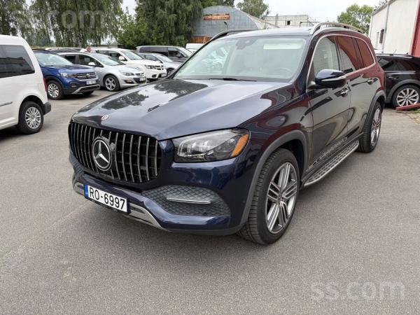 Zils Mercedes-Benz GLS 450 2021 Rīga, ar dzinēja tilpumu 3.00 L un nobraukumu 120 tūkst. km par 48900 €, foto 1 vietnē AUTOMOTO.COM.LV