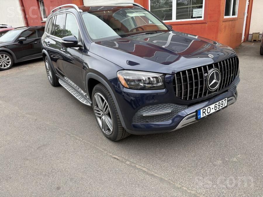 Zils Mercedes-Benz GLS 450 2021 Rīga, ar dzinēja tilpumu 3.00 L un nobraukumu 120 tūkst. km par 48900 €, foto 3 vietnē AUTOMOTO.COM.LV