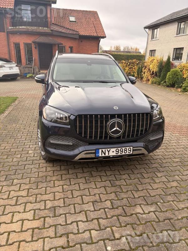 Zils Mercedes-Benz GLS 450 2021 Rīga, ar dzinēja tilpumu 3.00 L un nobraukumu 131 tūkst. km par 53000 €, foto 5 vietnē AUTOMOTO.COM.LV