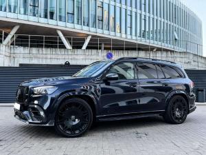 Синий Мерседес GLS 450 2022 в Вильнюс, объемом двигателя 3.00 л и пробегом 36 тыс. км за 66900 €, фото  на AUTOMOTO.COM.LV