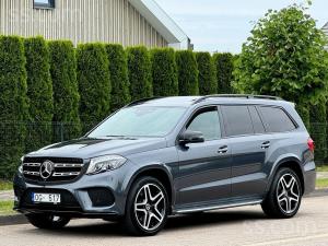 Grey Mercedes-Benz GLS 450 2017 in Riga, with an engine capacity of 3.00 L and mileage of 51 thousand km for 37900 €, photo 2 on AUTOMOTO.COM.LV