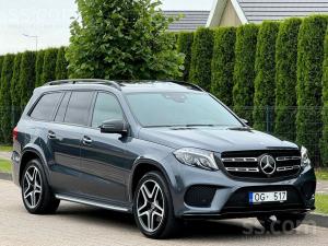 Grey Mercedes-Benz GLS 450 2017 in Riga, with an engine capacity of 3.00 L and mileage of 51 thousand km for 37900 €, photo 5 on AUTOMOTO.COM.LV