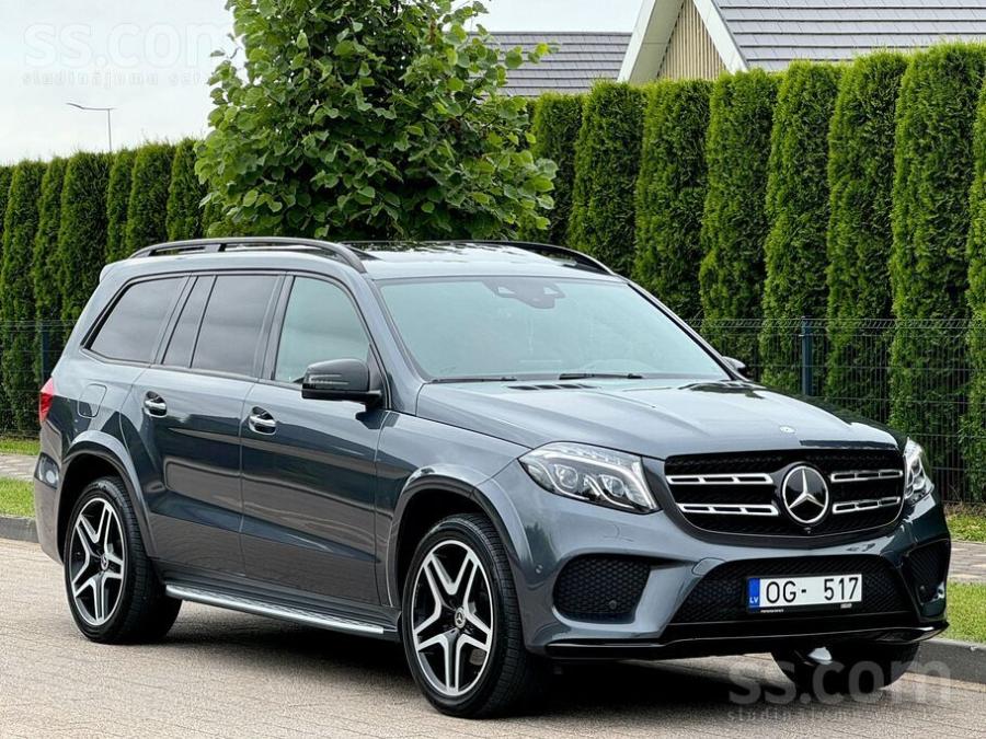 Grey Mercedes-Benz GLS 450 2017 in Riga, with an engine capacity of 3.00 L and mileage of 51 thousand km for 37900 €, photo 5 on AUTOMOTO.COM.LV