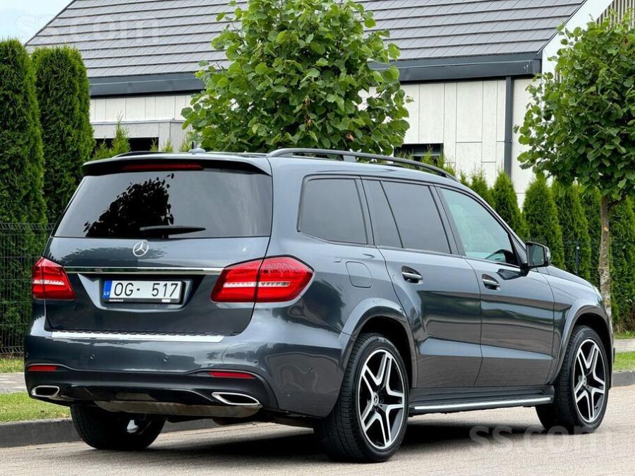 Grey Mercedes-Benz GLS 450 2017 in Riga, with an engine capacity of 3.00 L and mileage of 51 thousand km for 37900 €, photo 7 on AUTOMOTO.COM.LV